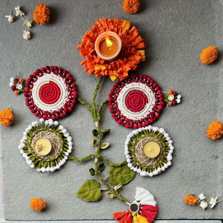Genda Phool Rangoli - Terra