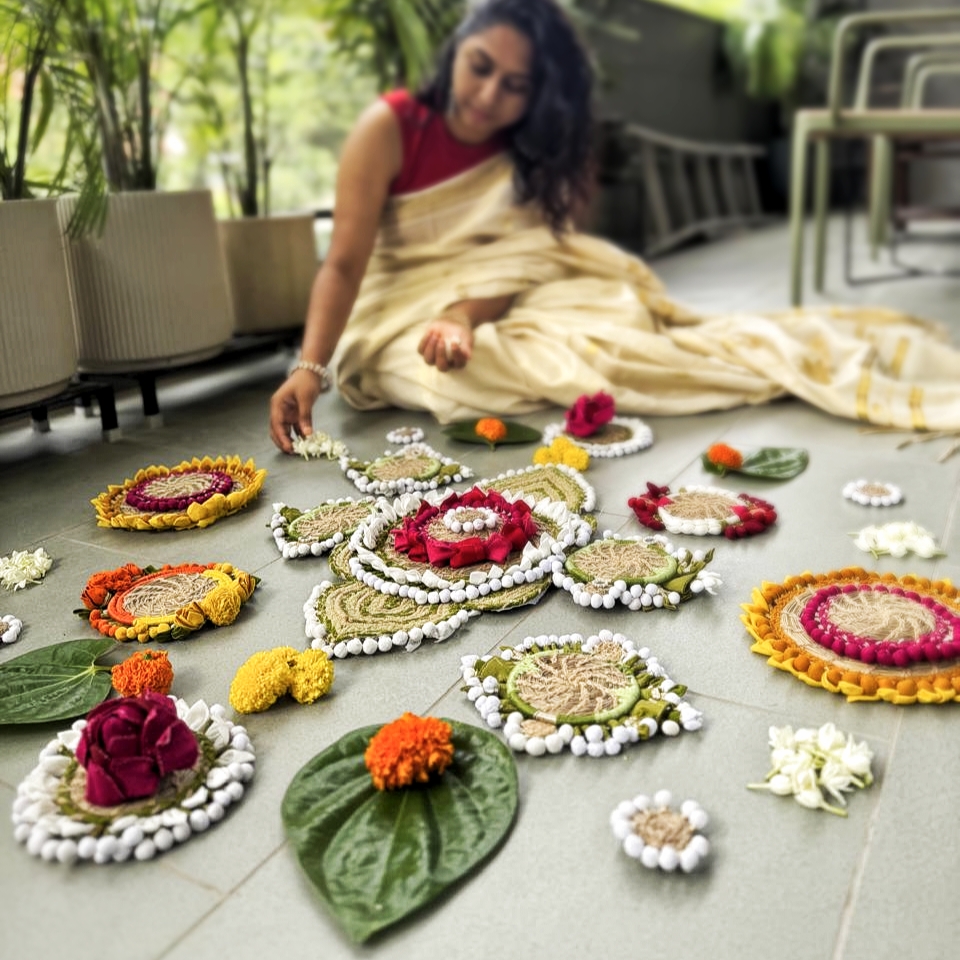 Phoolon ki kali Rangoli - Terra